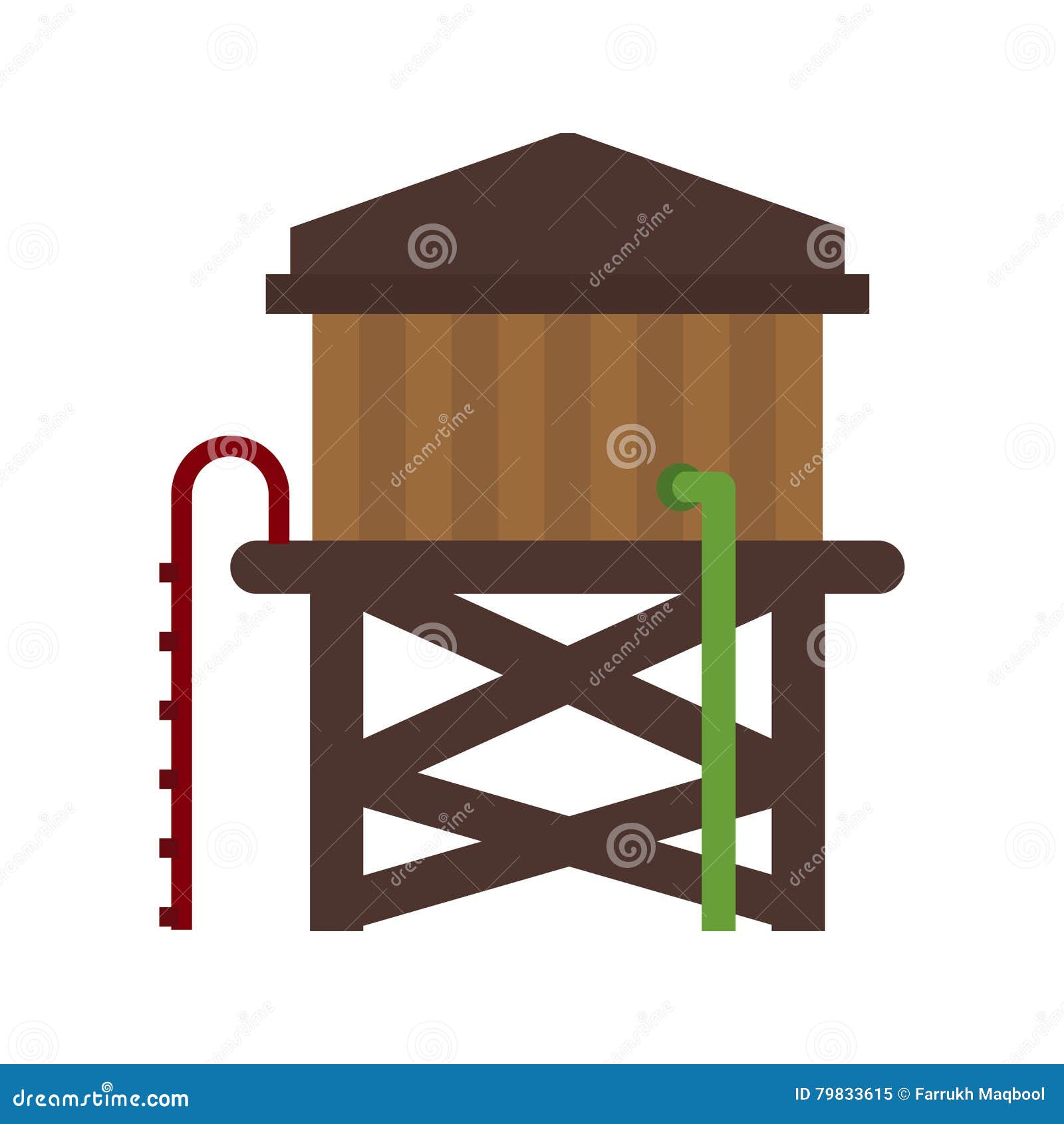Water Tower Stock Vector Illustration Of Design Tower 79833615