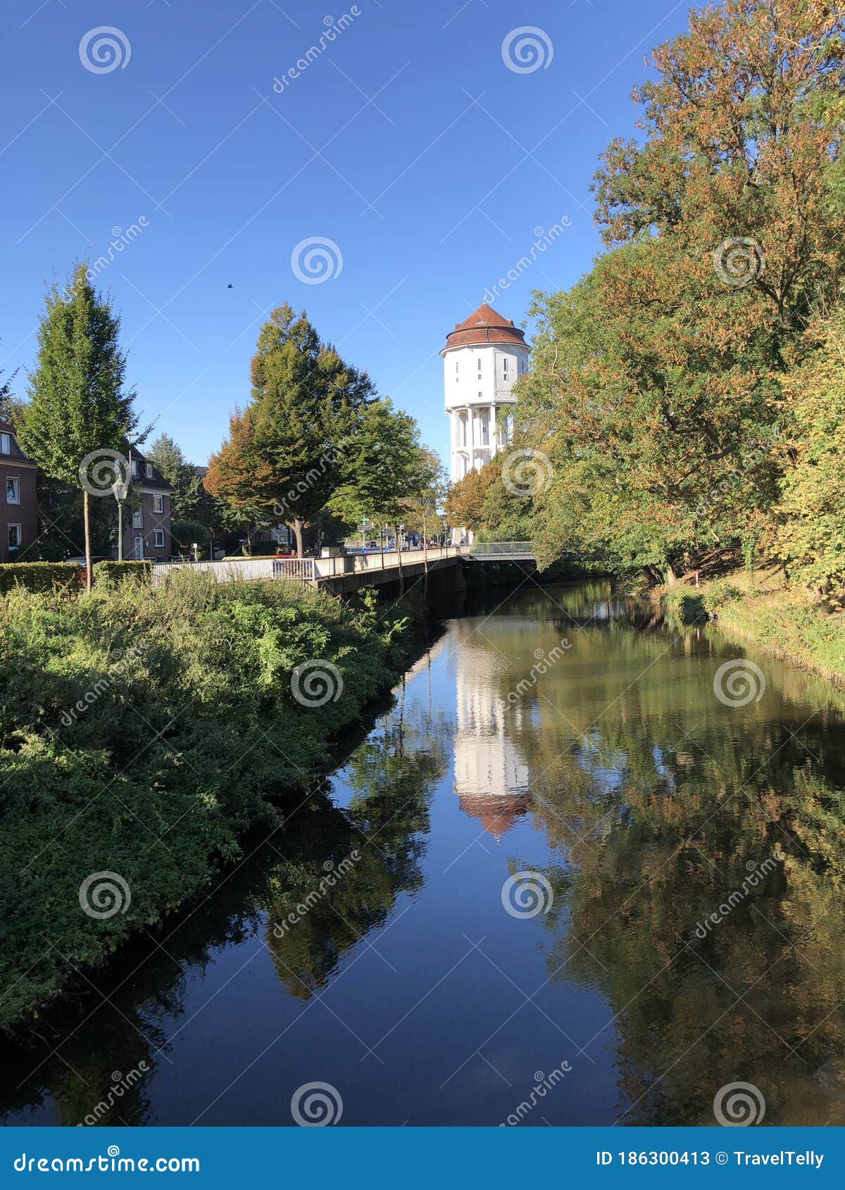 The Water tower in Emden stock image. Image of germany - 186300413