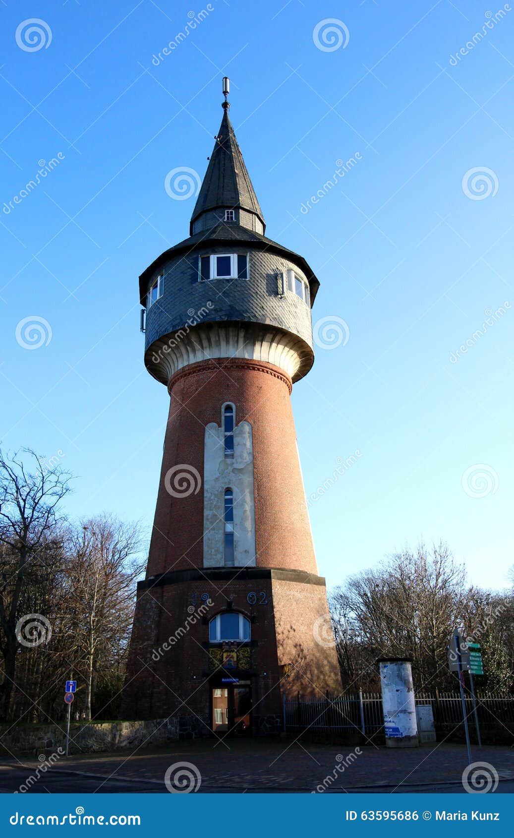 Water Tower in Husum, Germany Stock Photo - Image of buildings, lookout ...