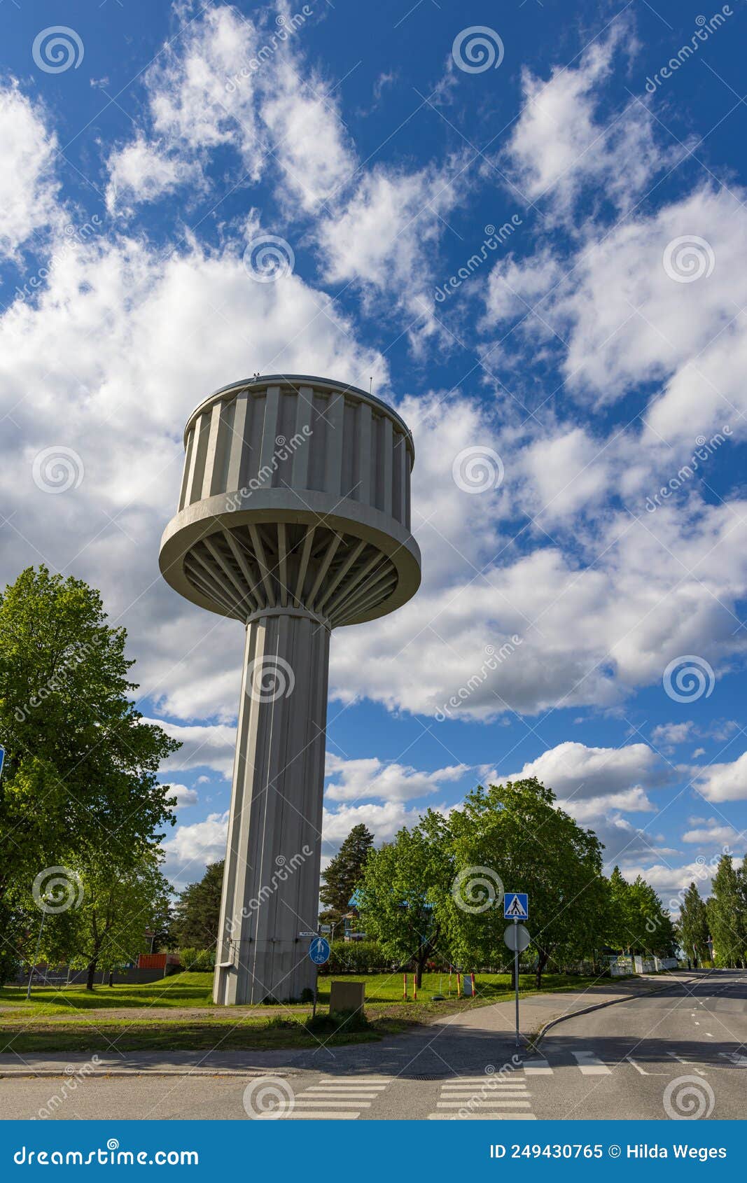 Water Tower in Iisalmi Finland Stock Image - Image of building, design ...