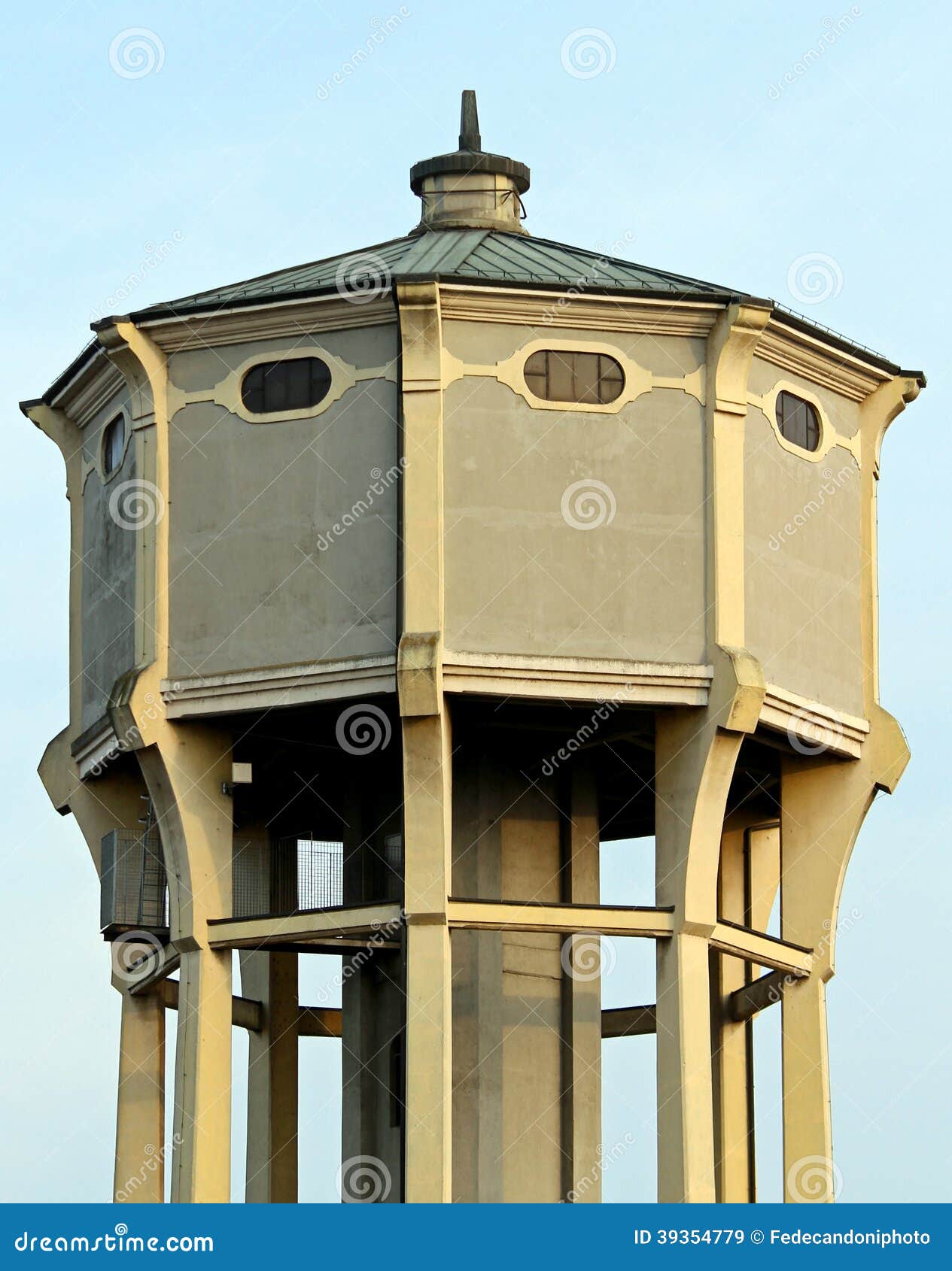Water Tower with the Large Reservoir for Drinking Water Stock Image ...