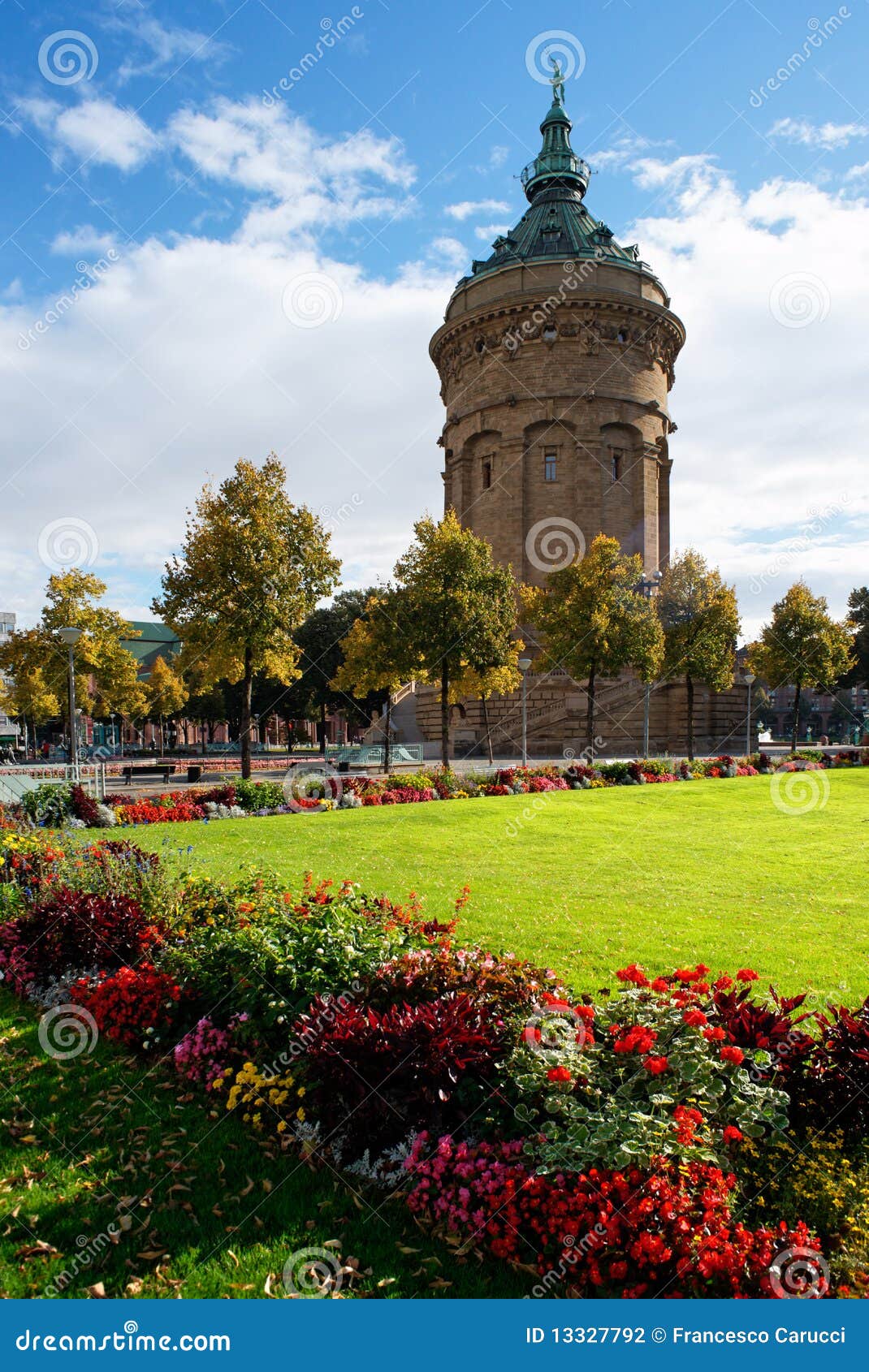 Water Tower, Mannheim, Germany. Stock Photo - Image of mannheim ...