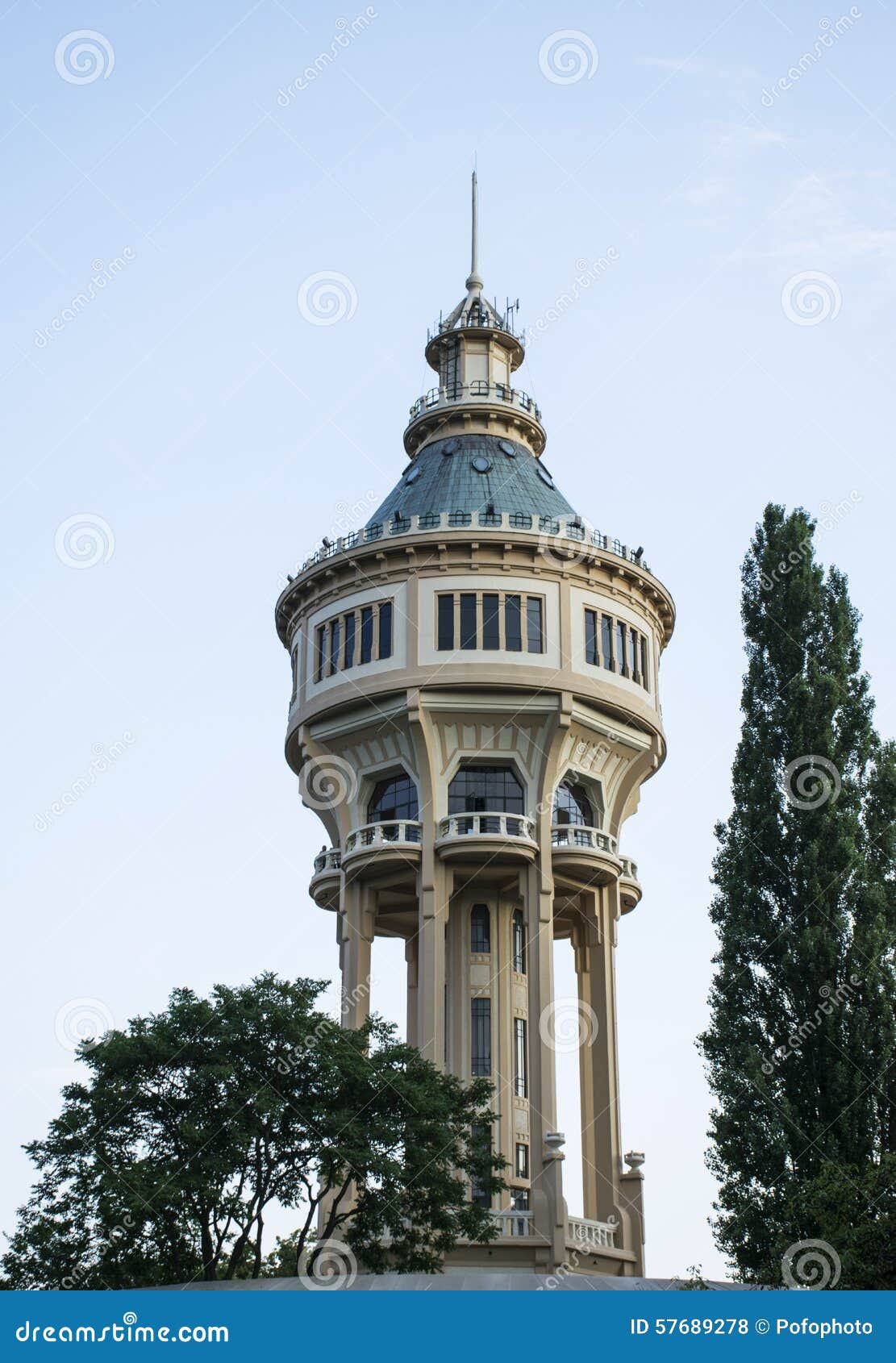 WATER TOWER stock photo. Image of tower, reconditioned - 57689278