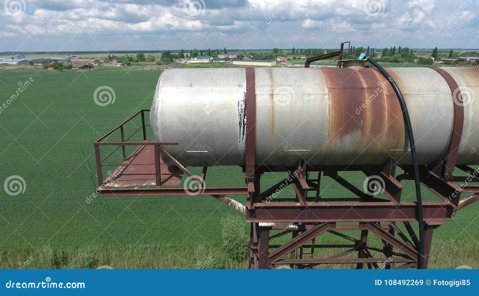 The Water Tower. an Old Rustic Communal Communication. the Water Tower ...