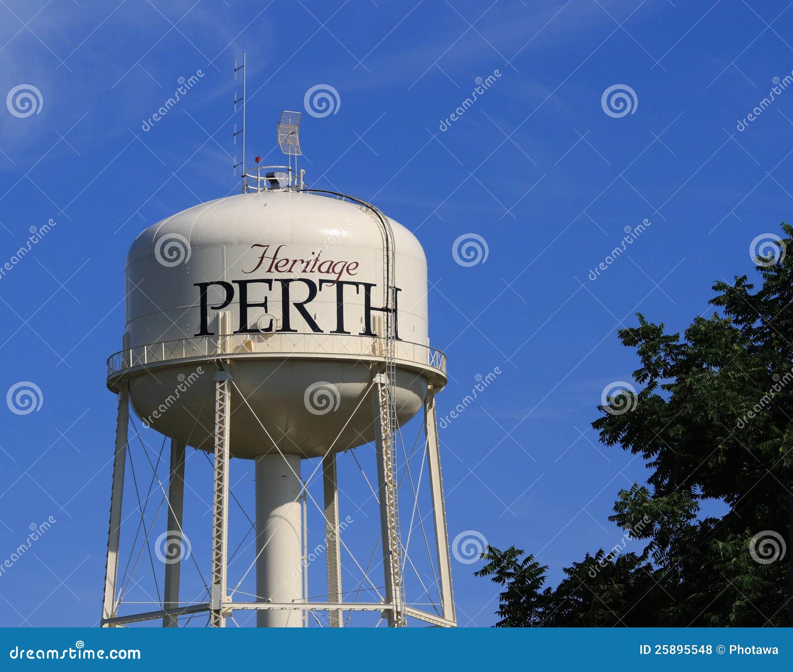 Water Tower of Perth stock photo. Image of tree, storage - 25895548