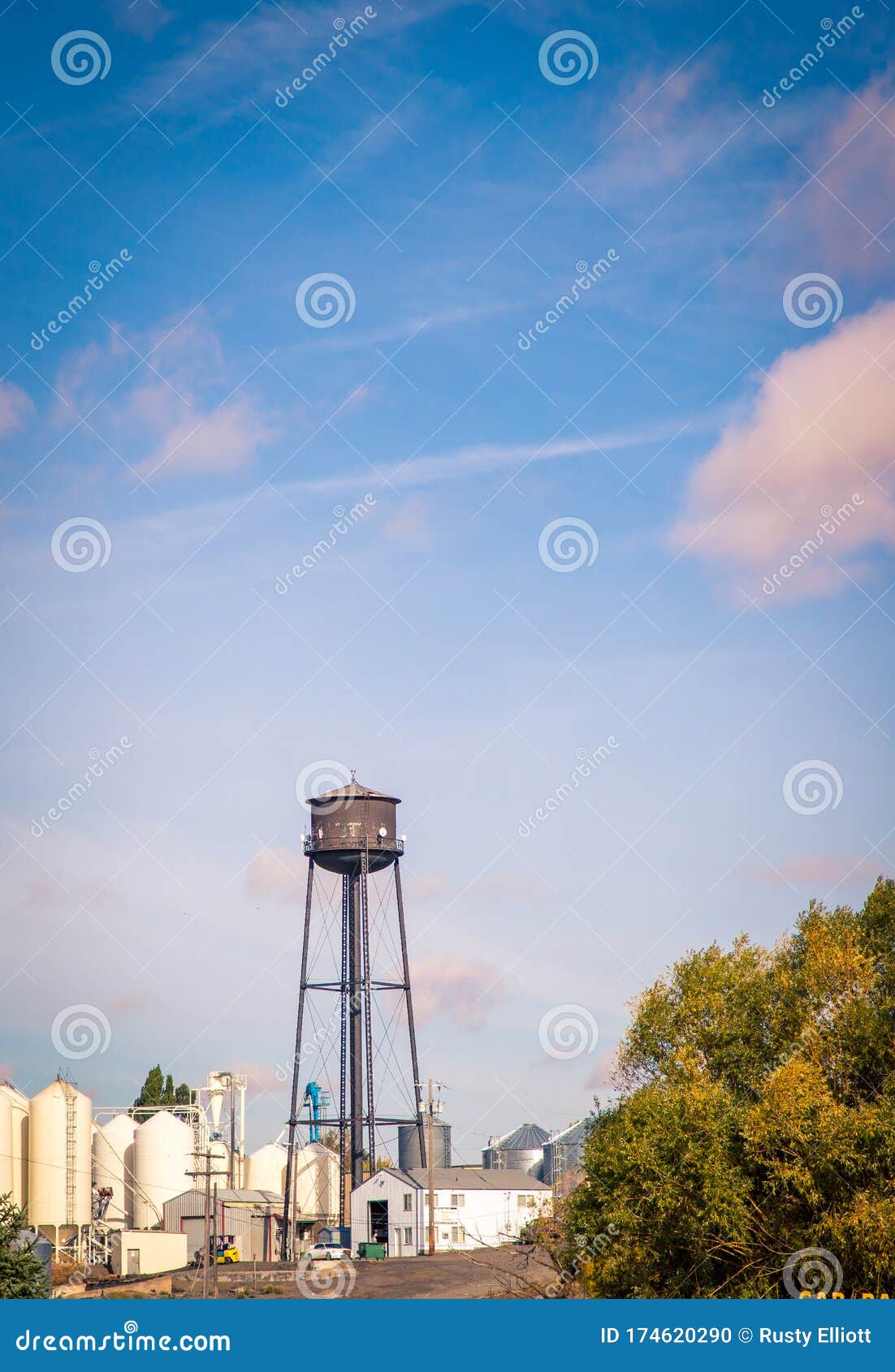Water Tower in Rural Washington State Stock Photo - Image of rural ...