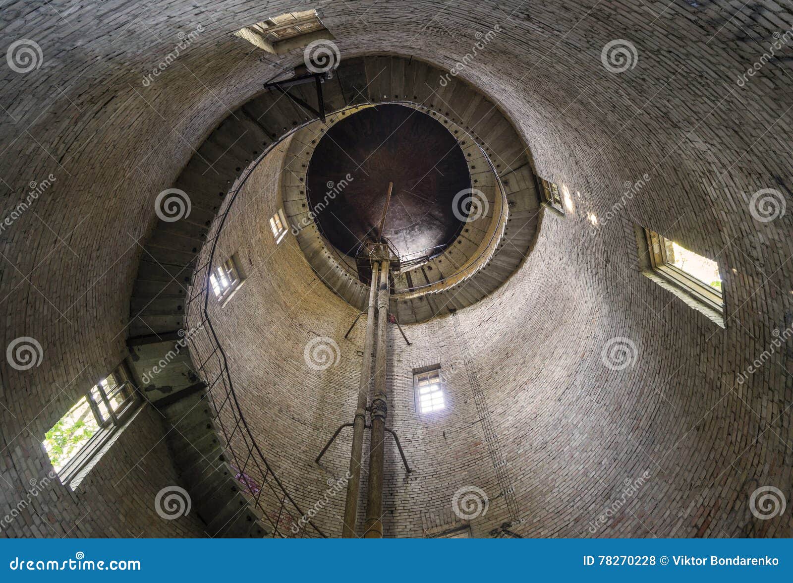 Water Tower Tunnel Inside stock photo. Image of turbine - 78270228