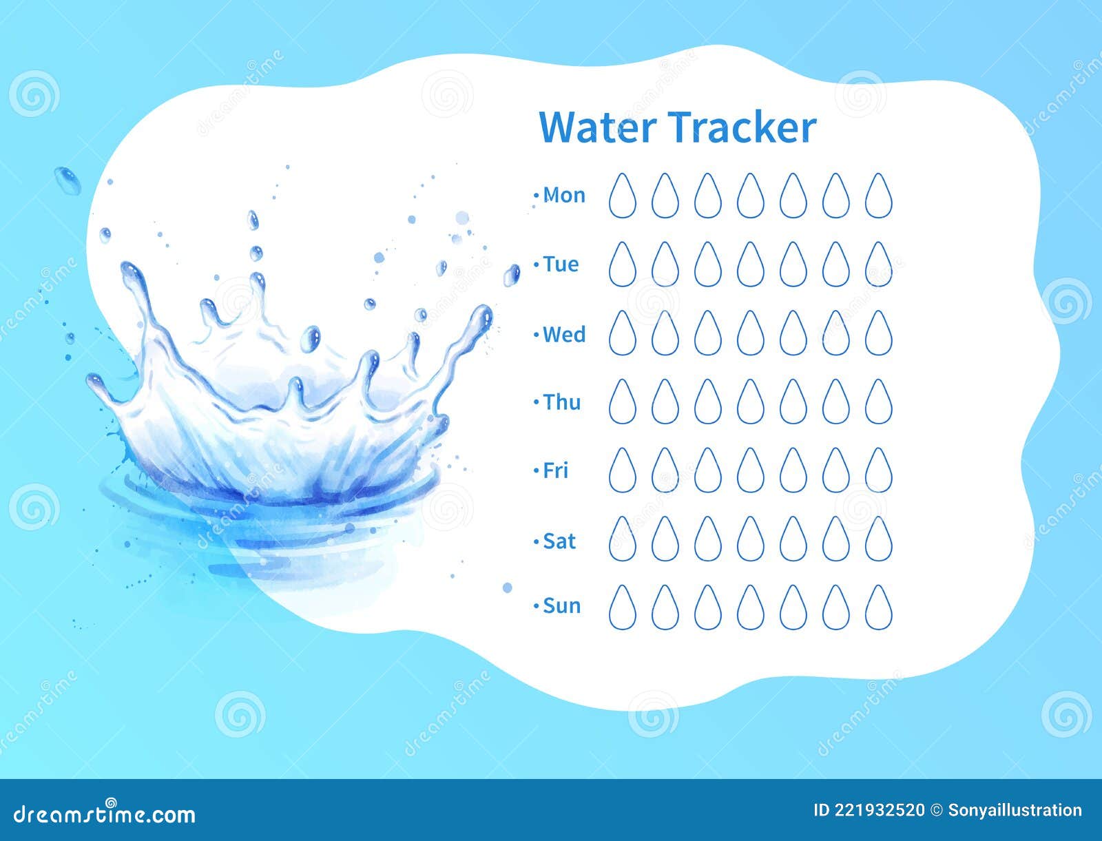 Water Tracker. Hydration Tracker Bullet Journal Printable. Weekly ...