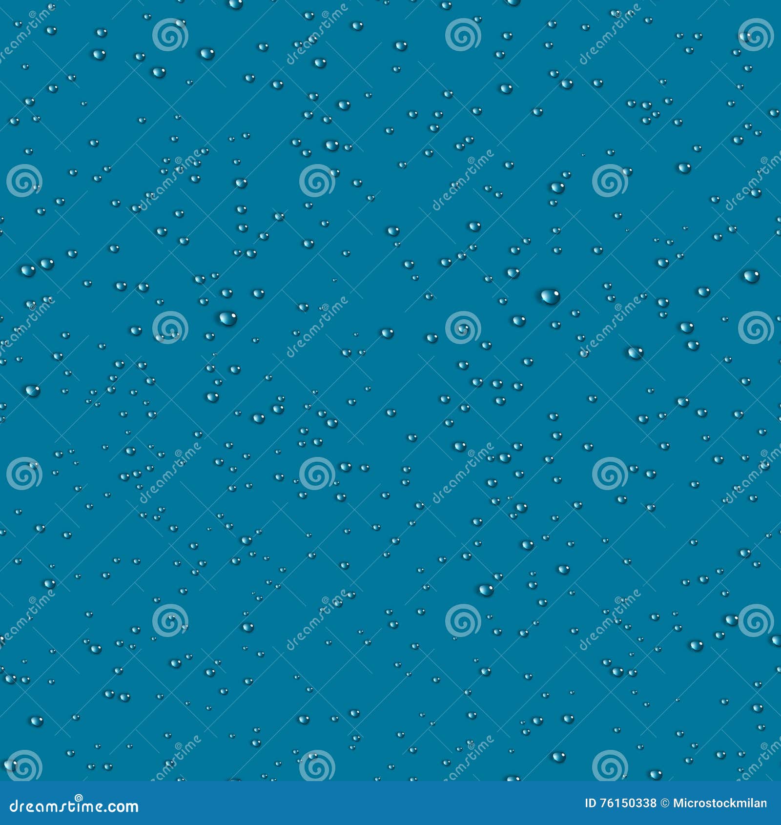 Water Transparent Drops Seamless Pattern. Stock Vector - Illustration ...