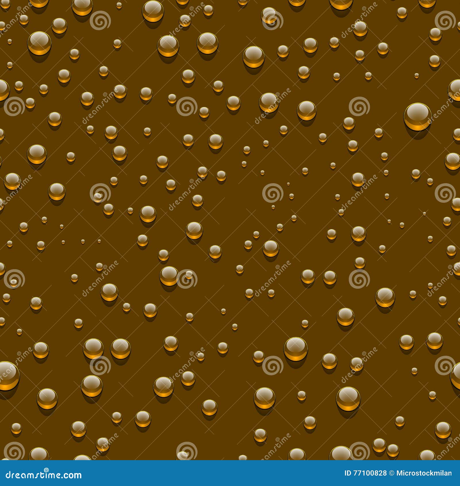 Water Transparent Drops Seamless Pattern. Stock Vector - Illustration ...