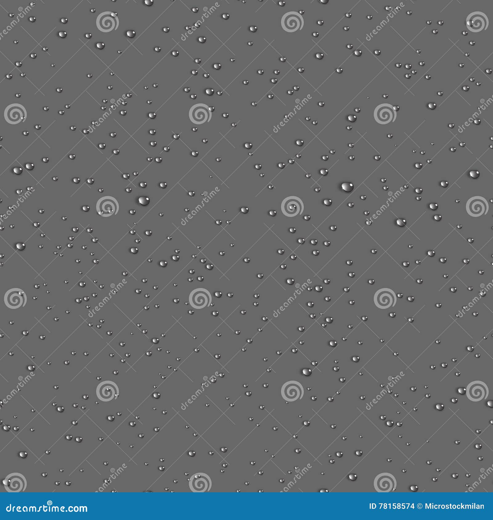 Water Transparent Drops Seamless Pattern. Stock Vector - Illustration ...