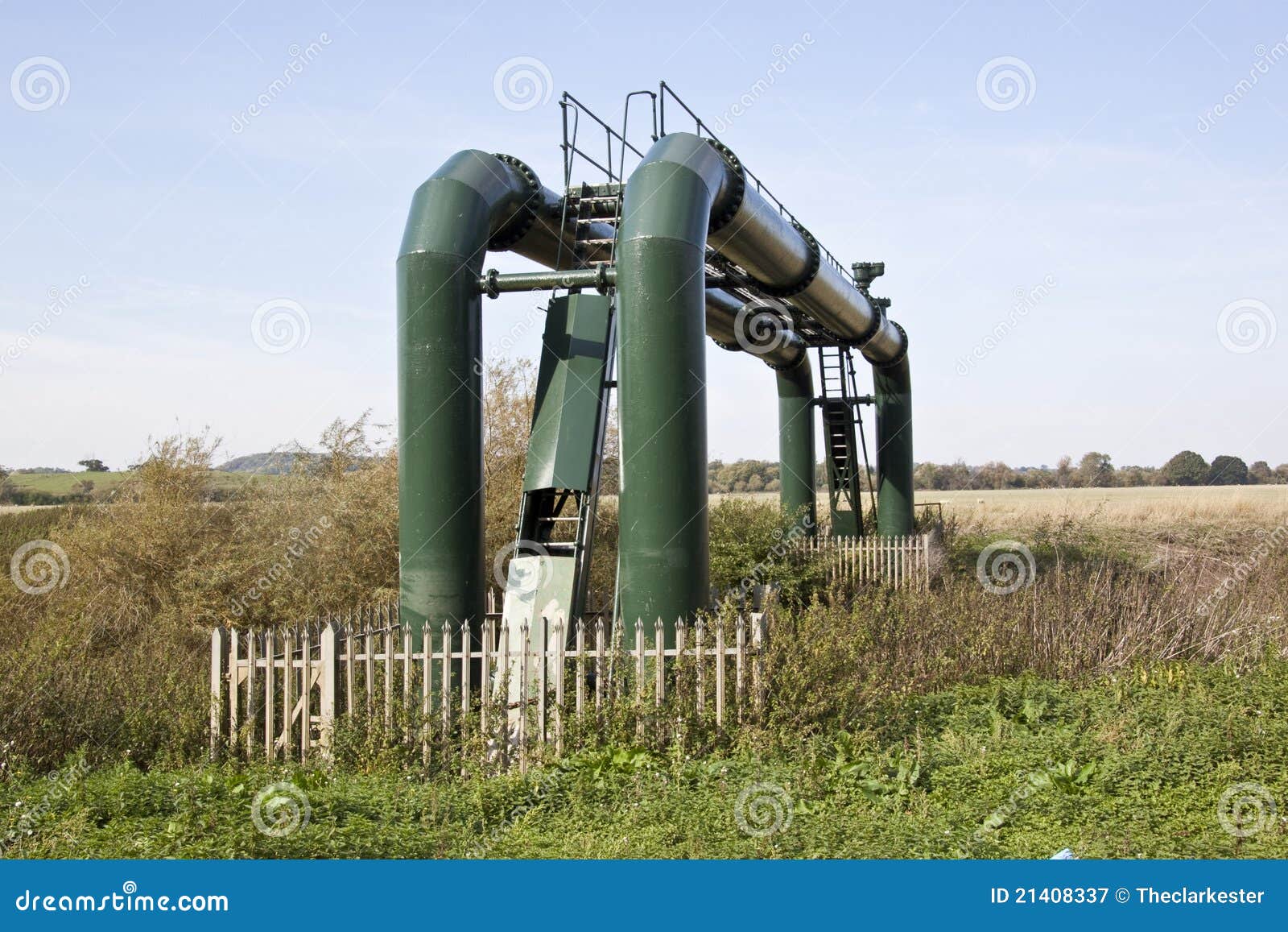 Water treatment pipes stock image. Image of pipes, ladder - 21408337