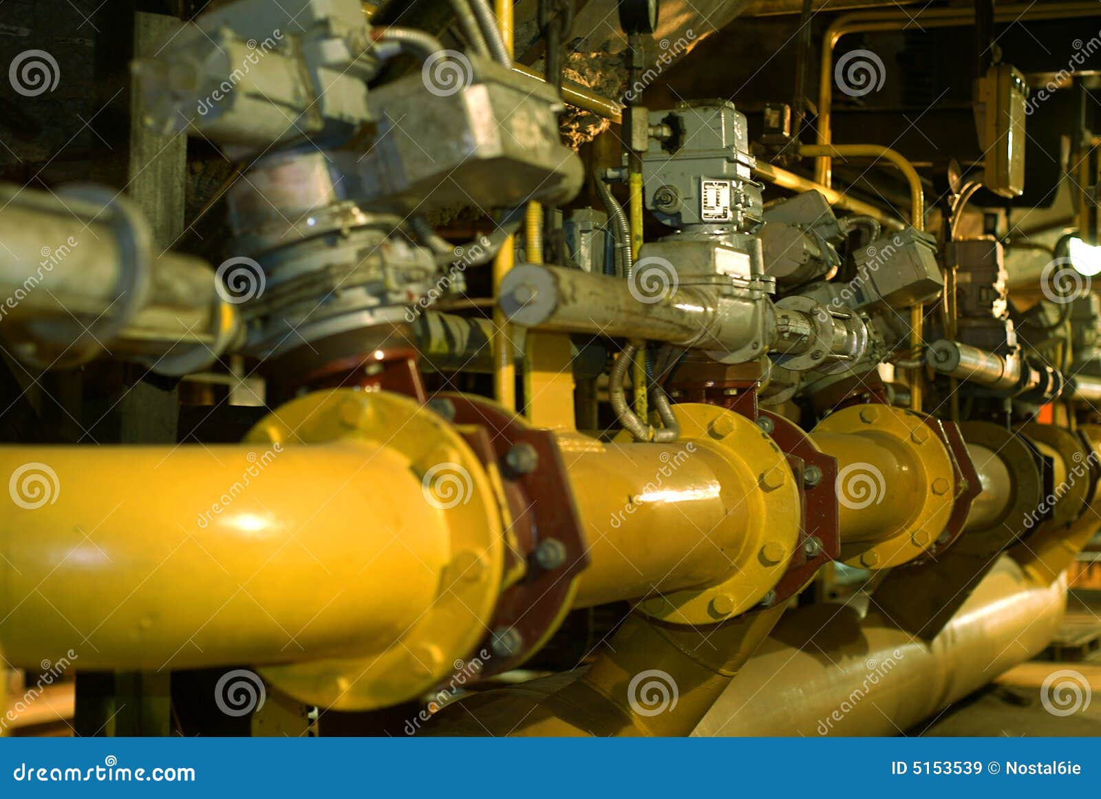 Water treatment piping stock image. Image of plumbing - 5153539