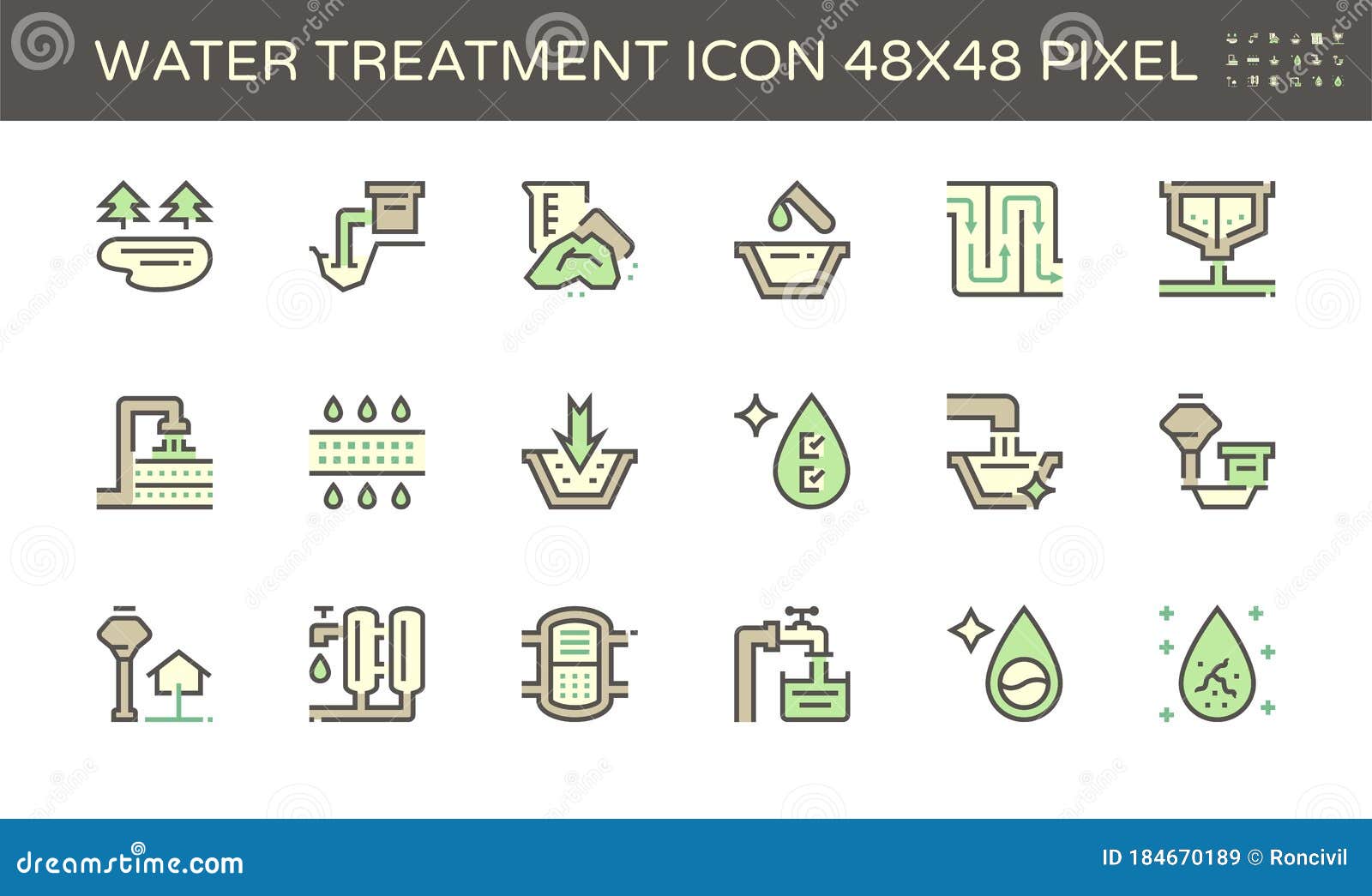 Water treatment plant icon stock vector. Illustration of perfect ... Water treatment plant icon stock vector. Illustration of perfect ...