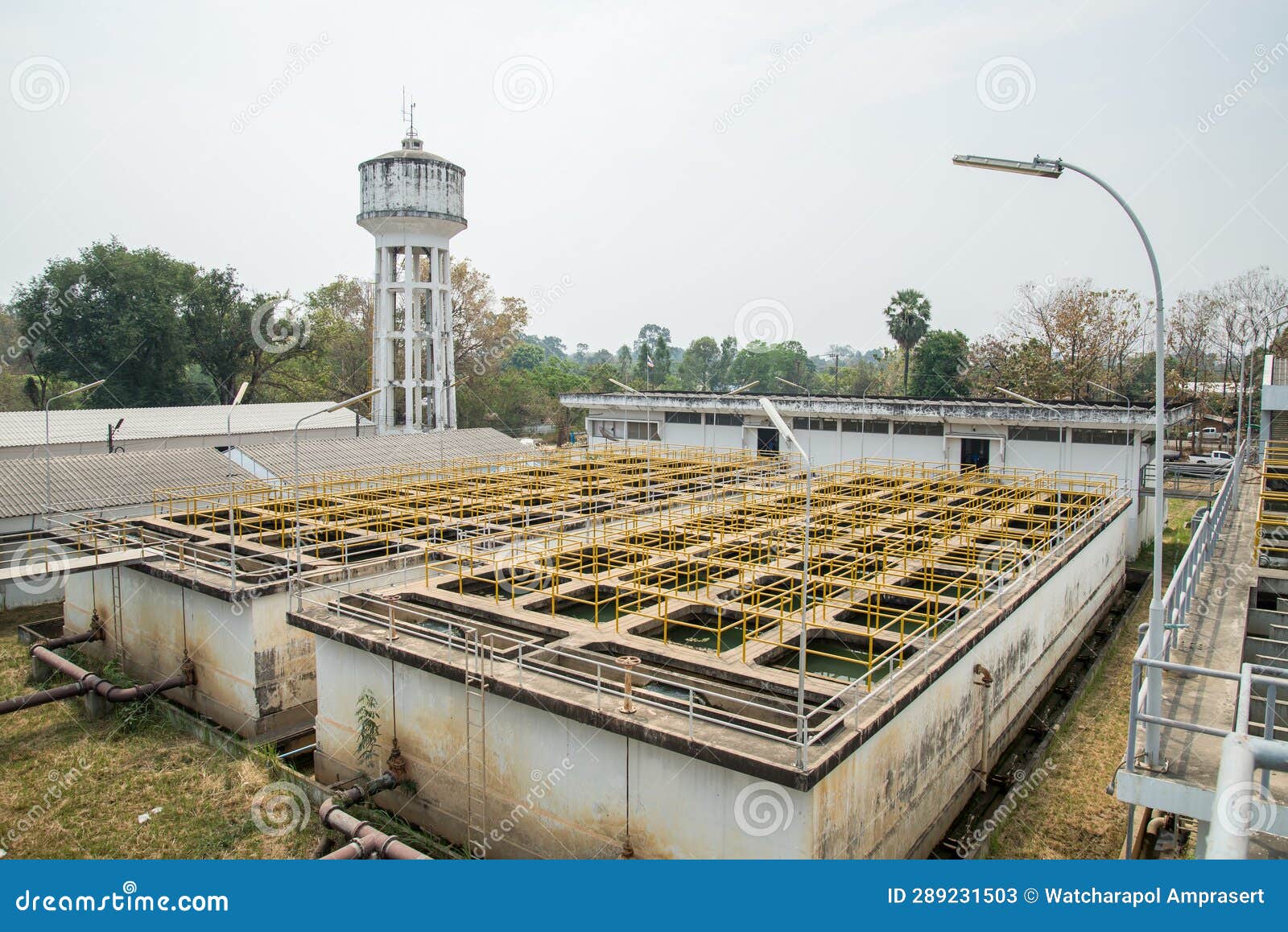 Water treatment process stock image. Image of clean - 289231503