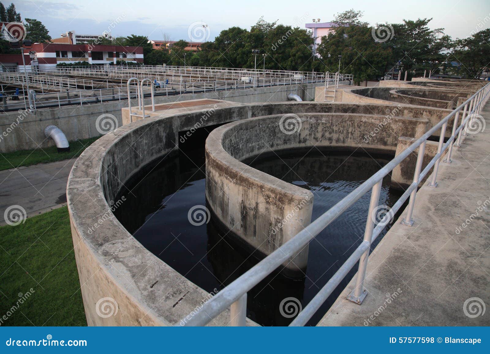 Water Treatment System of the Waterworks Stock Photo - Image of ...