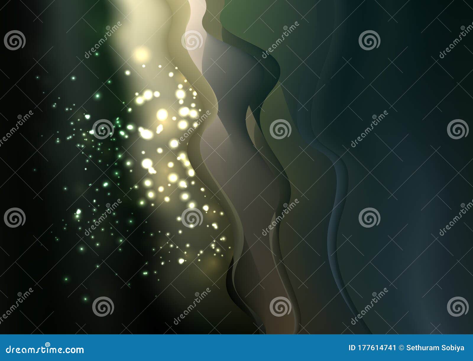 Water Tree Modern Background Vector Illustration Design Stock Vector ...