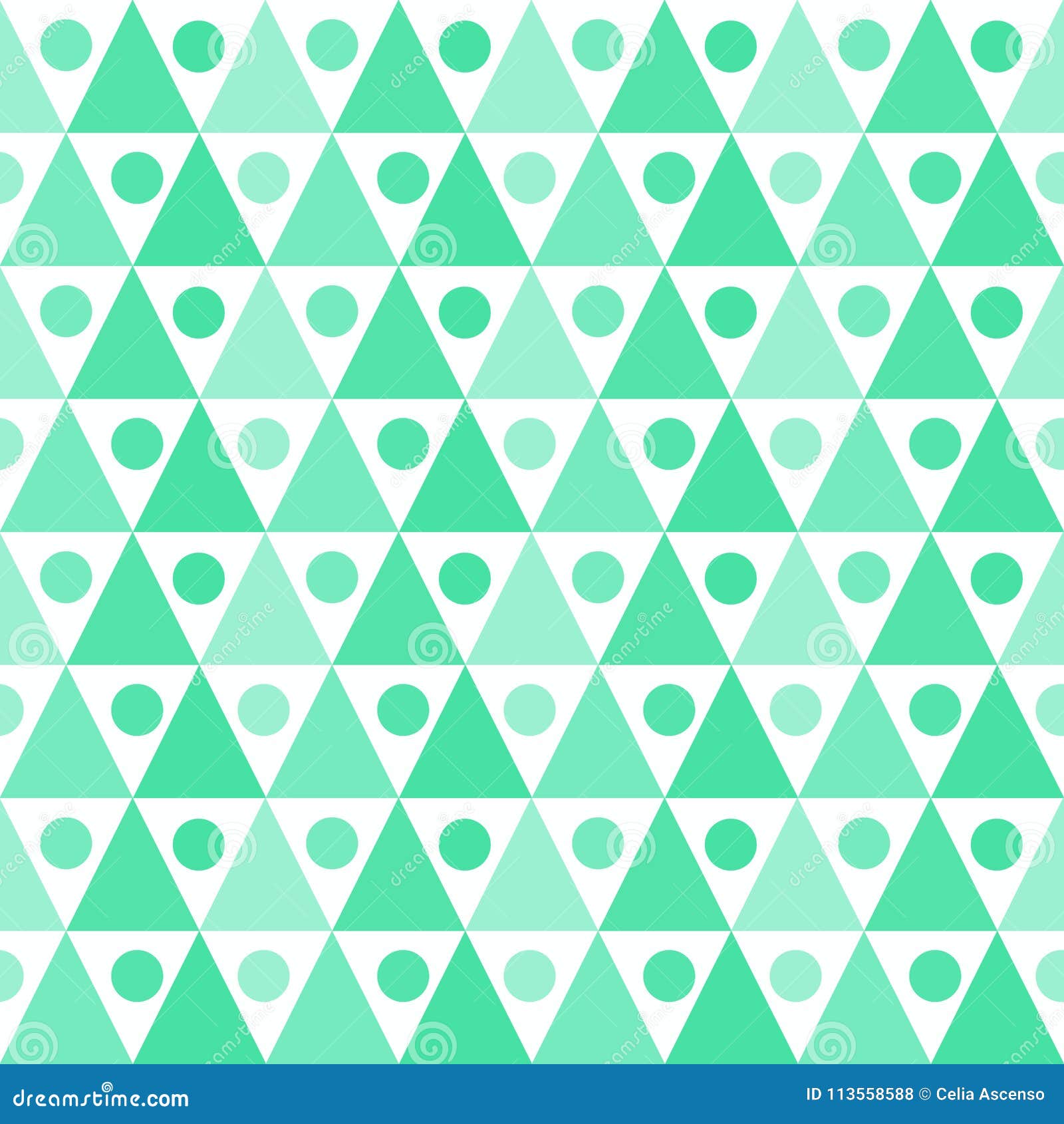 Water Triangles Balls Seamless Texture Stock Illustration ...