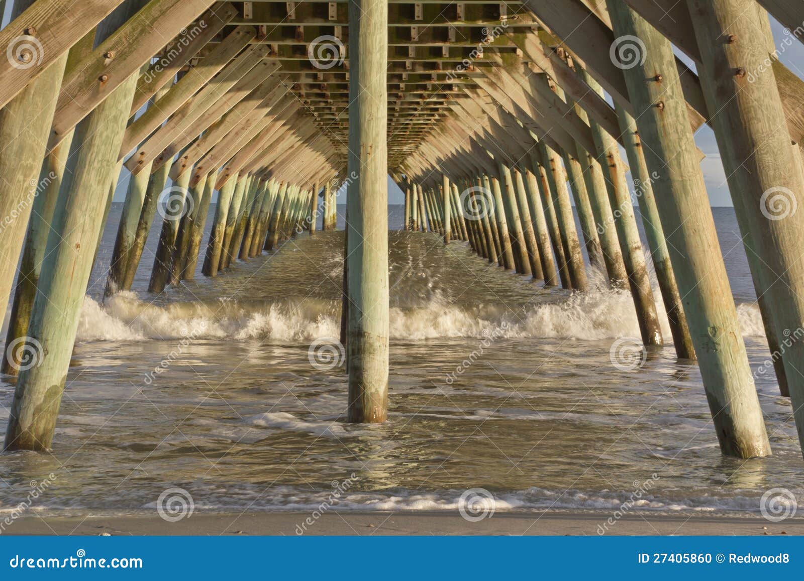Water Under a Pier stock photo. Image of stormy, florida - 27405860