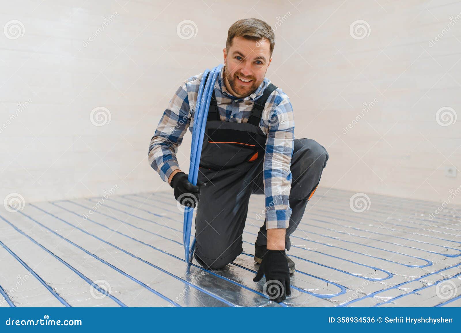 Water Underfloor Heating Systems Installation, Work in Progress on ...