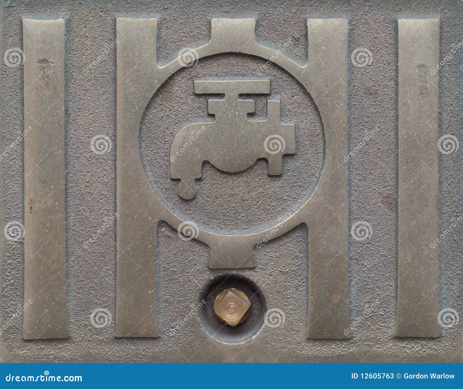 Water utility access stock image. Image of cover, aqua - 12605763