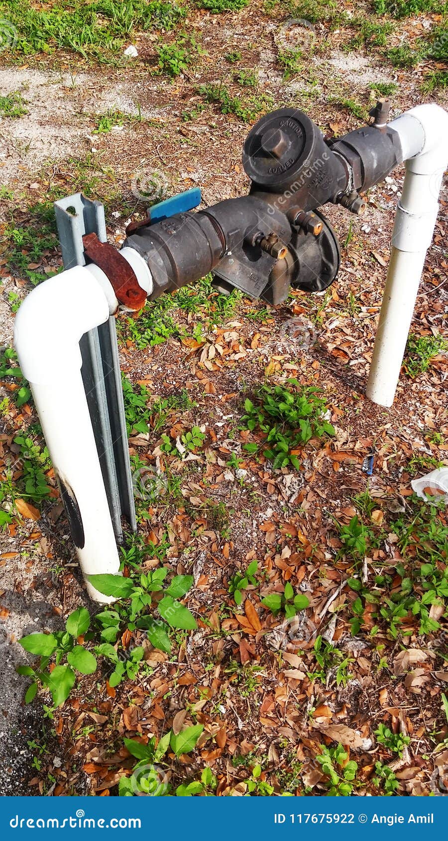 Water Valve Above Ground stock photo. Image of industrial - 117675922