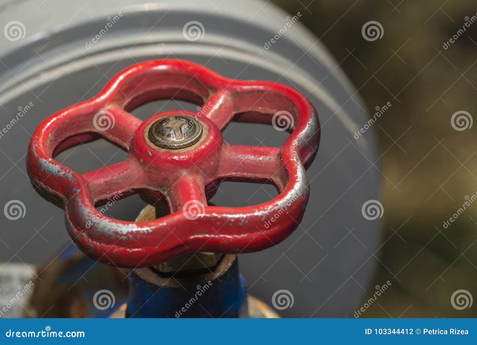 Water valve stock photo. Image of drain, fluid, drilling - 103344412