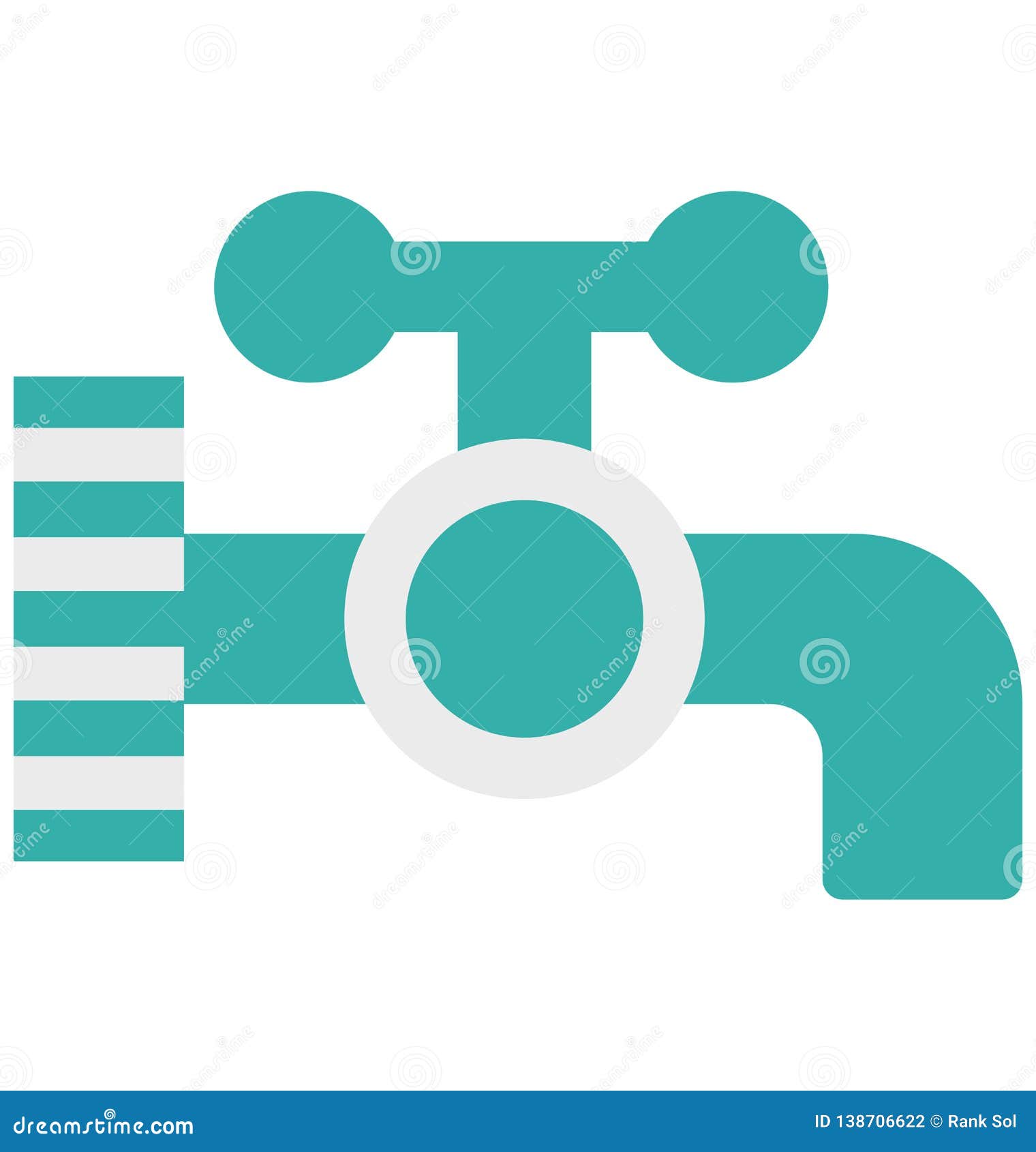 Water Valve Isolated Color Vector Icon that Can Be Easily Modified or ...