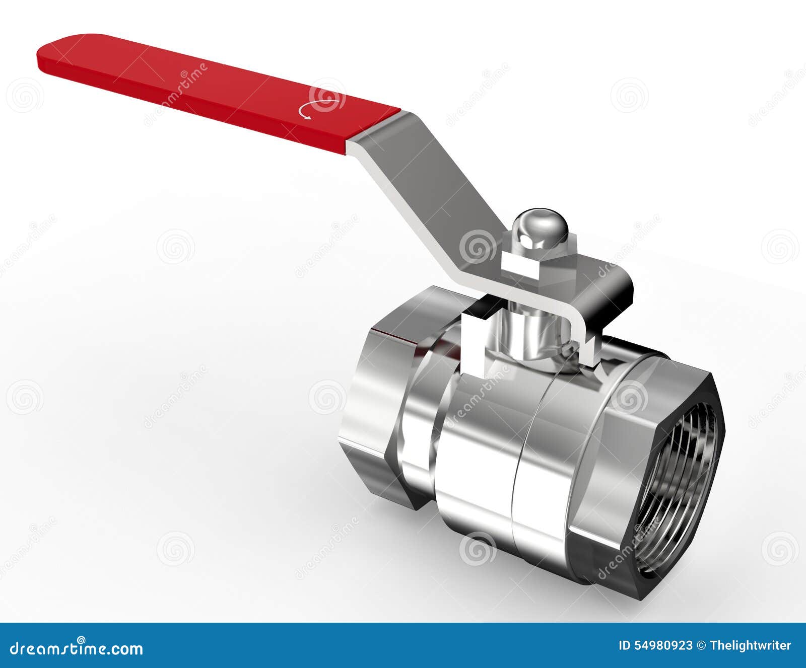 Water Valve Isolated on a White Background Stock Illustration ...
