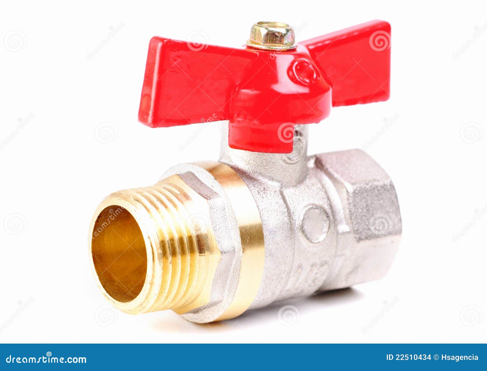 Water Valve Set on White Background Stock Photo - Image of brass ...