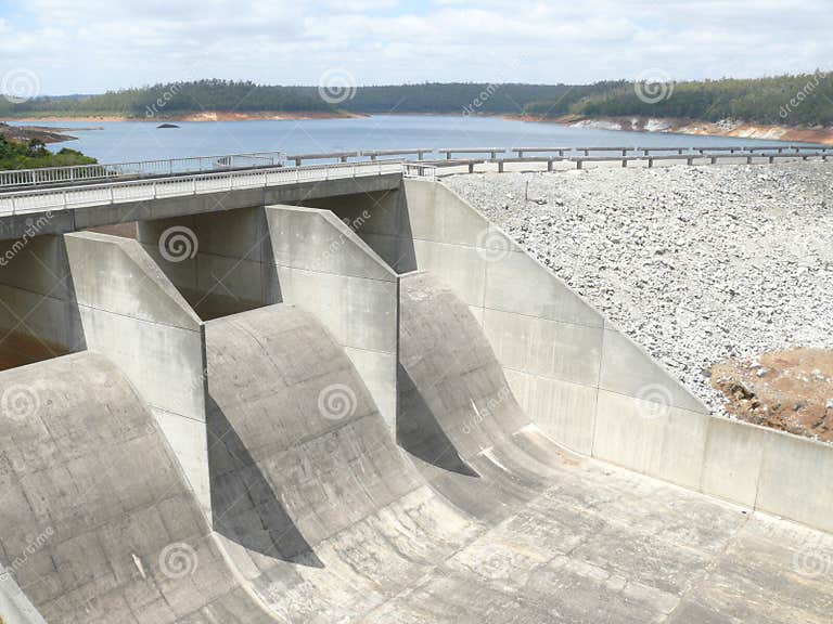 Water Vault with Dam in Perth. Stock Image - Image of railing ...