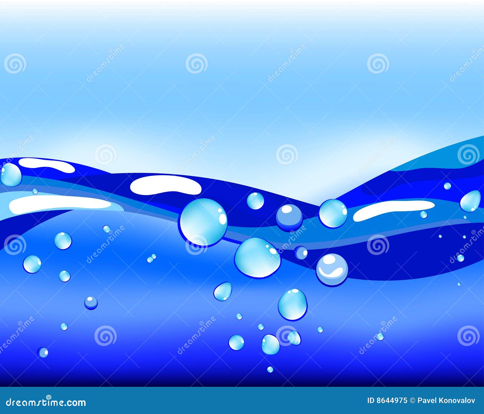 Water vector stock vector. Illustration of backdrops, designs - 8644975