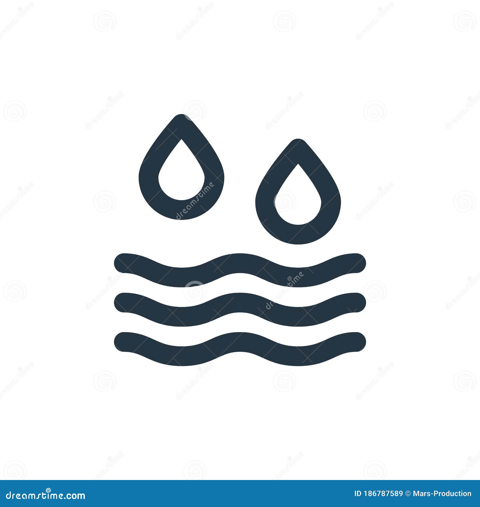 Water Vector Icon. Water Editable Stroke. Water Linear Symbol for Use ...