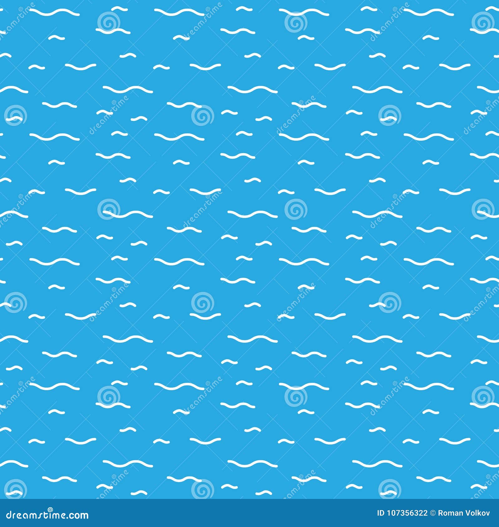 Water Vector Seamless Patterns Stock Vector - Illustration of ocean ...