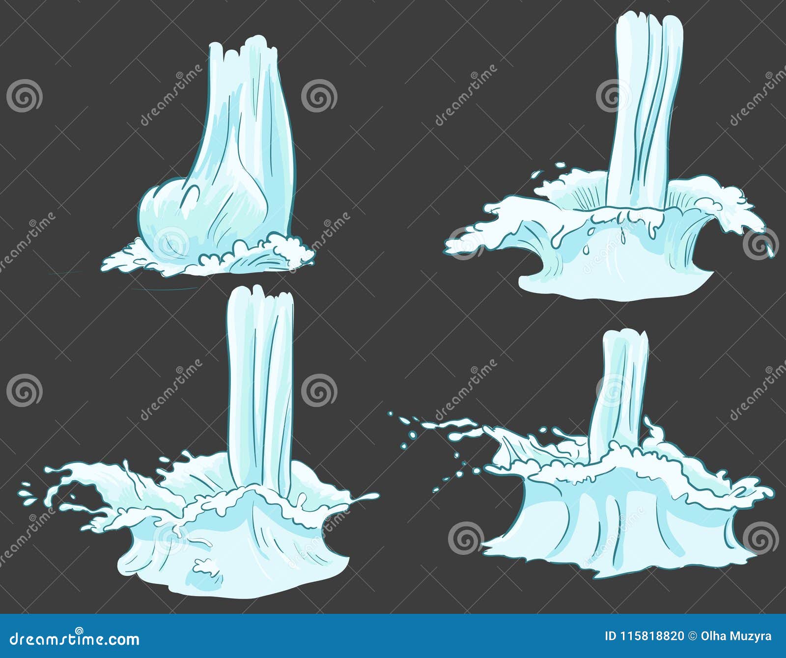 Water Vector Splash - Animation Frames Stock Vector - Illustration of ... Water Vector Splash - Animation Frames Stock Vector - Illustration of ...