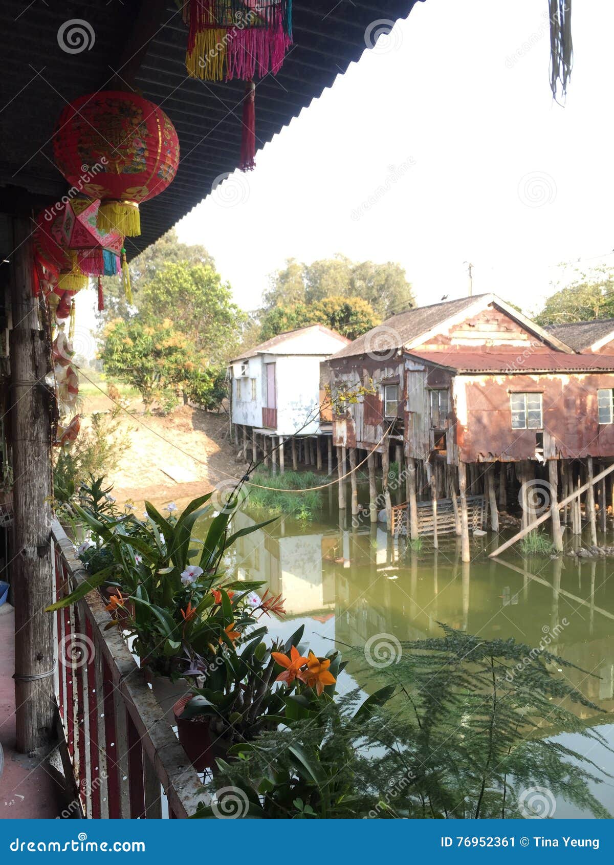 Water village stock image. Image of kong, village, hong - 76952361