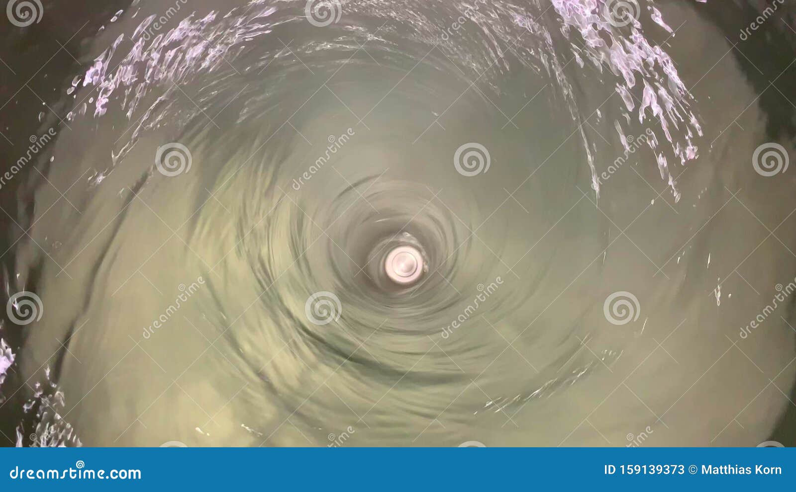 A Water Vortex is Generated by a Machine in a Container Stock Video ...