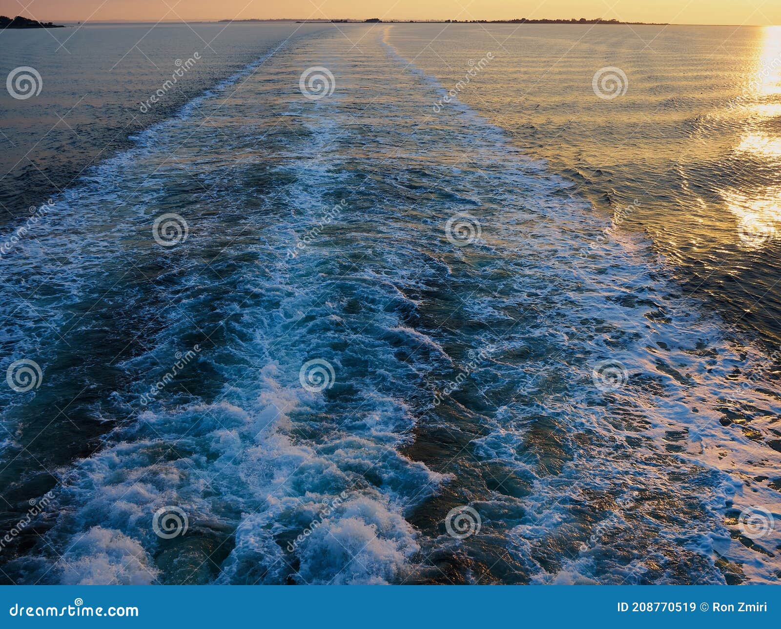 Water Wake Surface Waves Behind a Boat Stock Image - Image of pattern ...