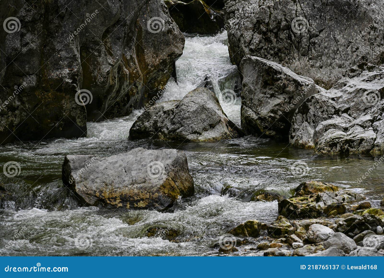 Water Force of Nature in the Alps Stock Image - Image of force, travel ...