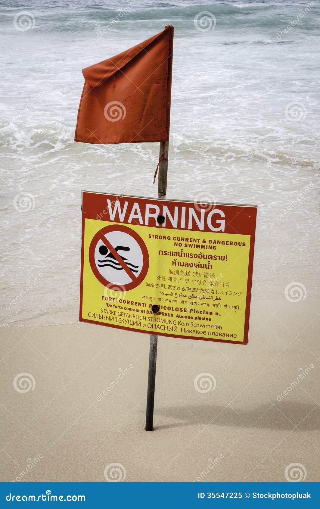 Water warning sign stock image. Image of square, pretty - 35547225