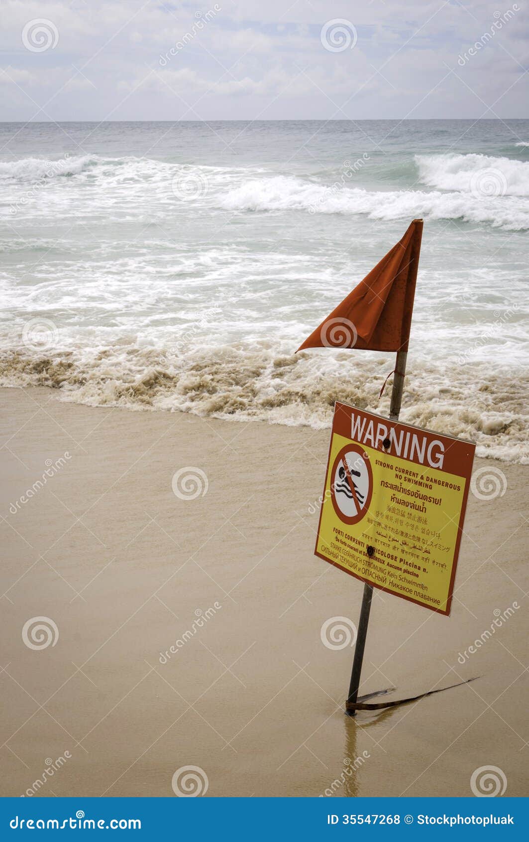 Water warning sign stock photo. Image of security, information - 35547268