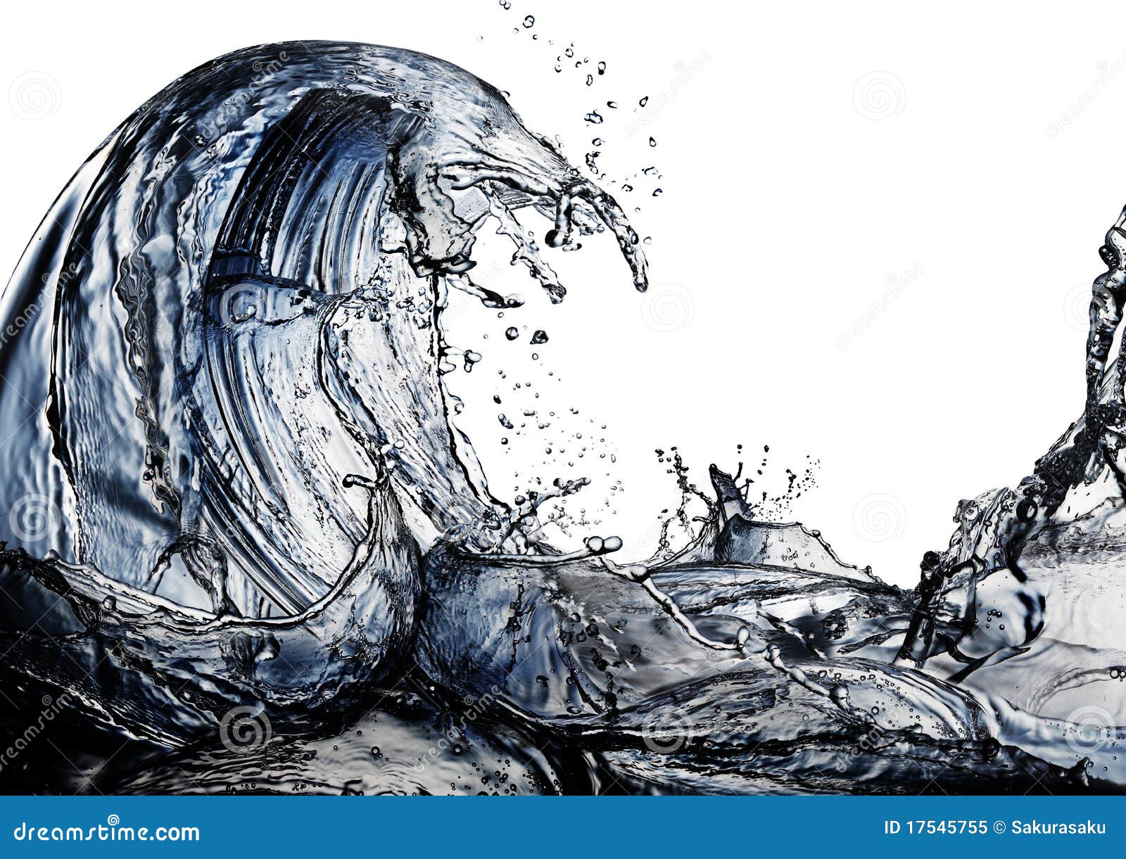 Water Wave stock image. Image of japanese, wave, hokusai - 17545755