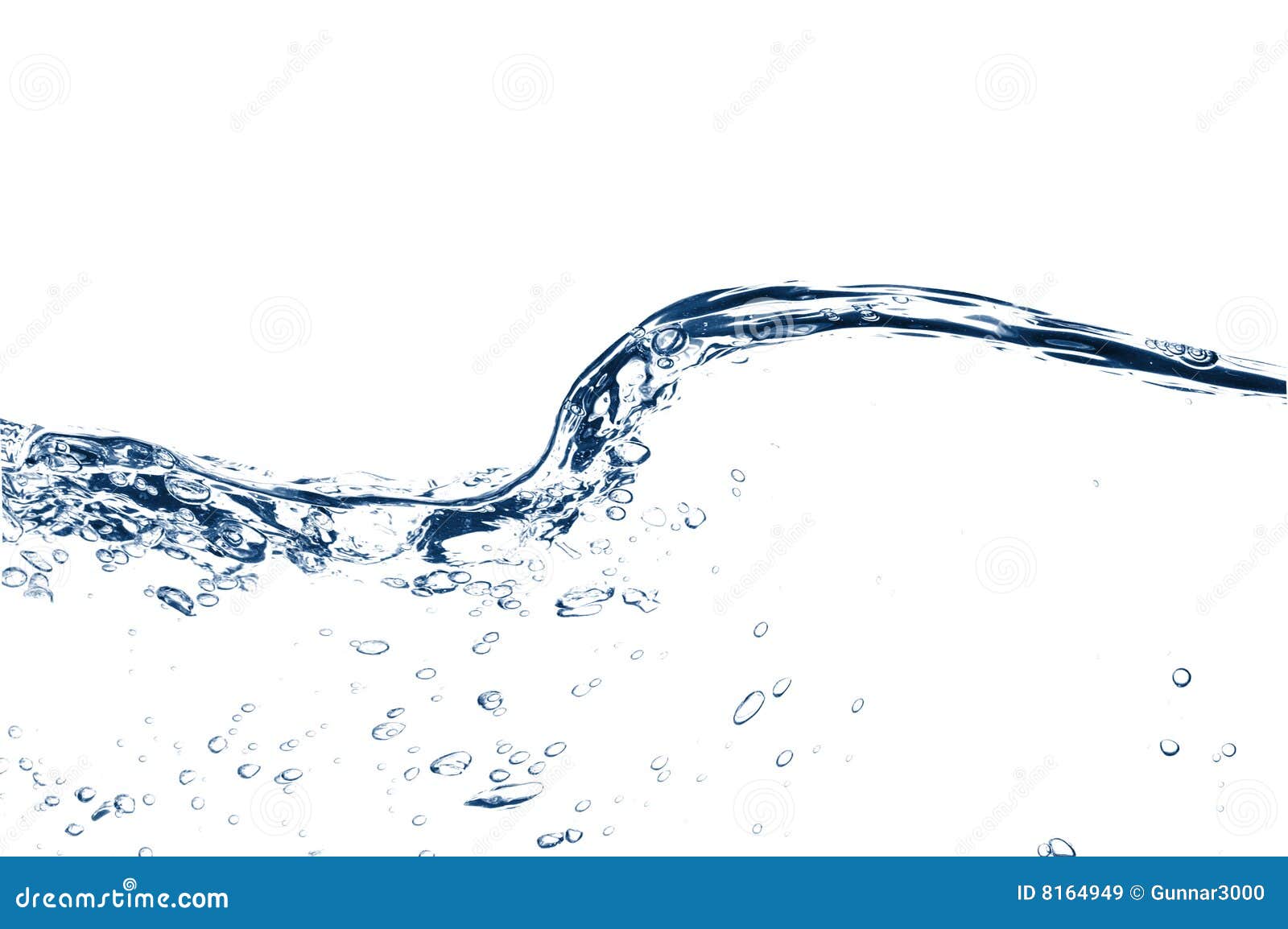 Water wave stock image. Image of copyspace, blue, space - 8164949