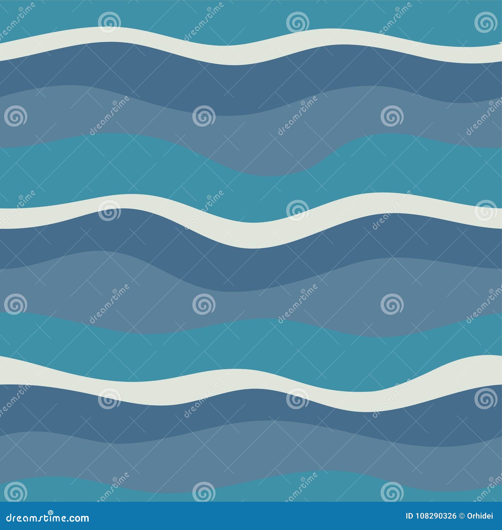 Water Wave Abstract Design. Stock Vector - Illustration of curly ...