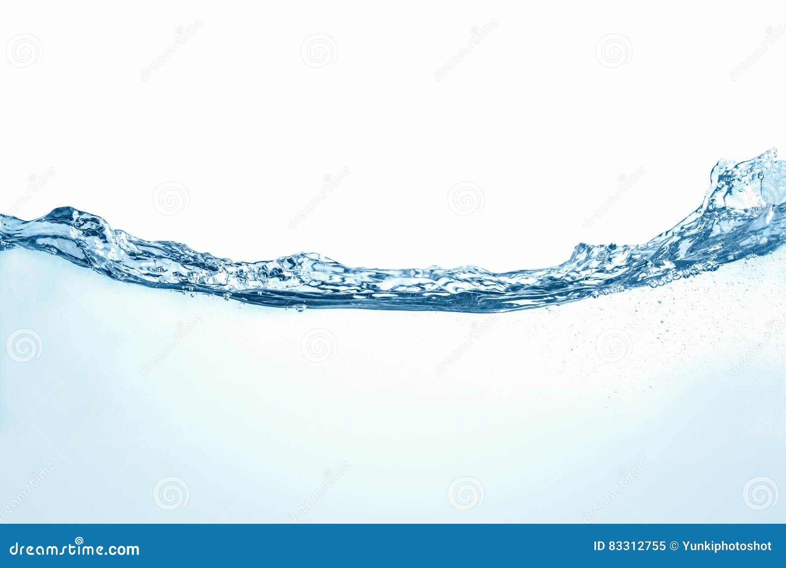 Water wave with bubbles. stock image. Image of blue, impact - 83312755