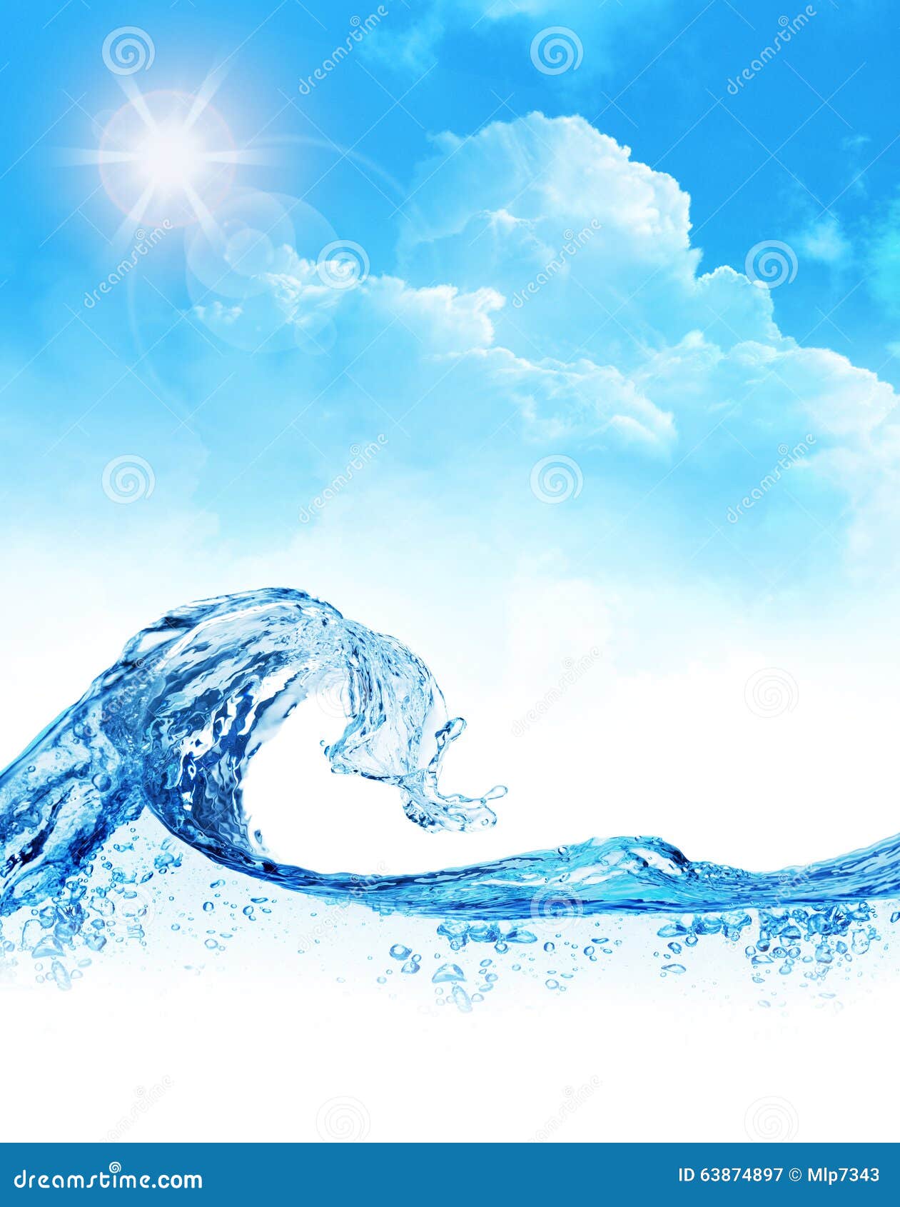 Water wave stock image. Image of liquid, falling, fresh - 63874897