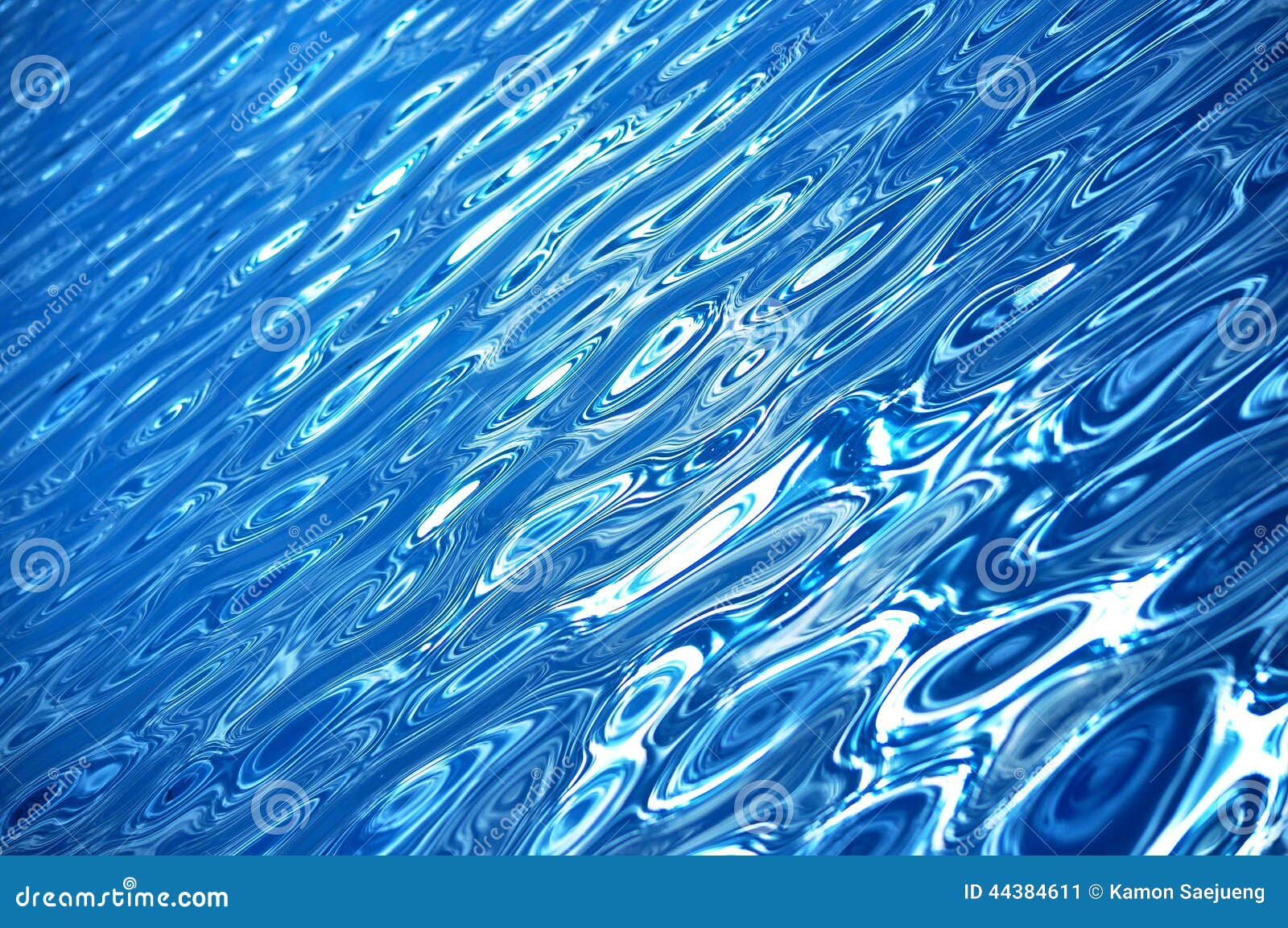Water Wave in the Evening with Blue Color Stock Image - Image of dark ...