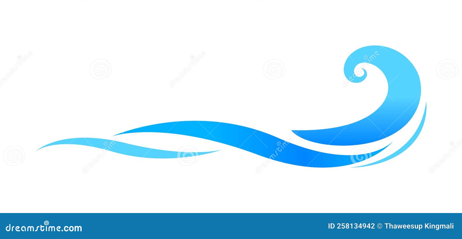 Water Wave Graphic Simple, Ocean Wave Symbol, Aqua Icon Stock Vector ...