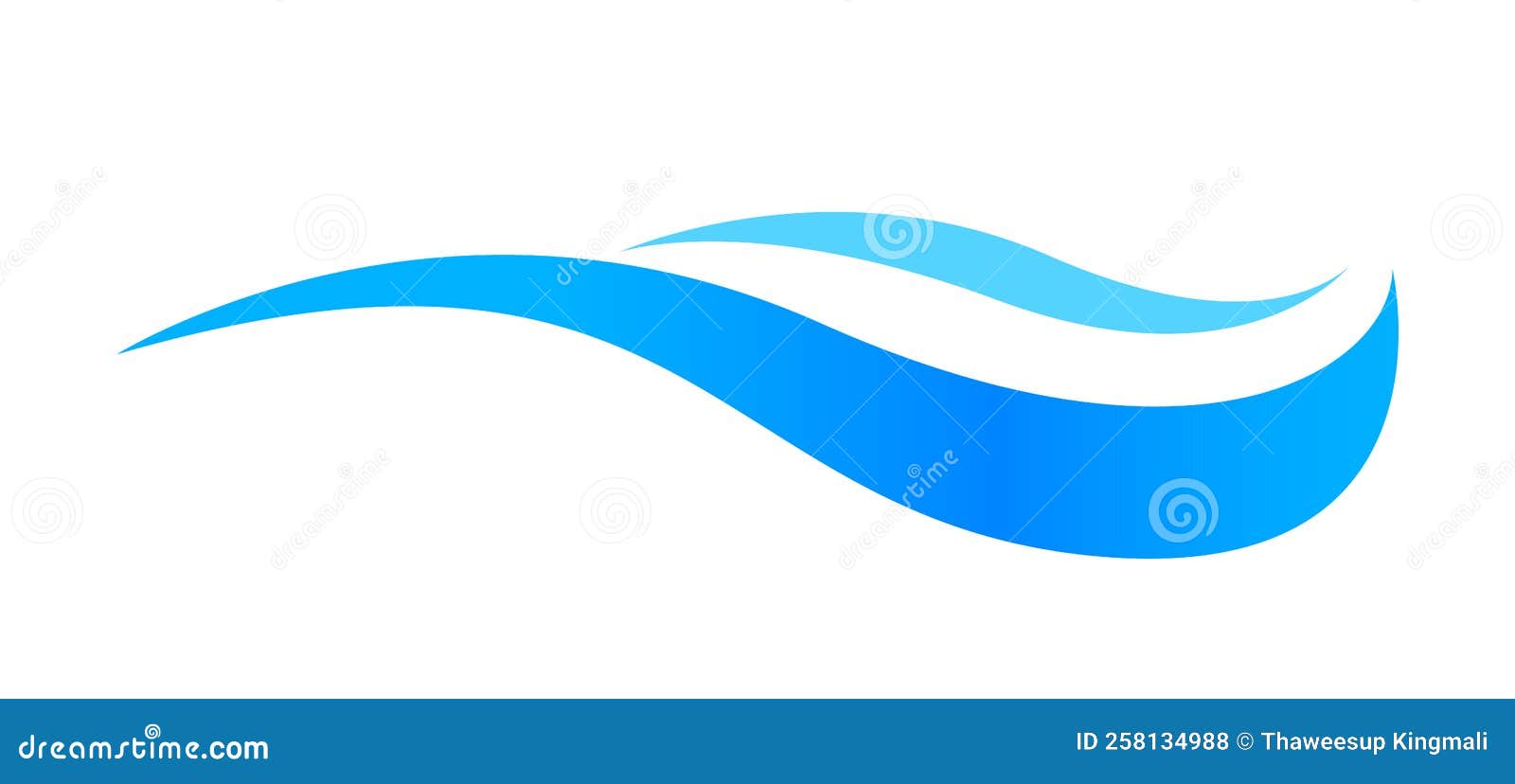 Water Wave Graphic Simple, Ocean Wave Symbol, Aqua Icon Stock Vector ...