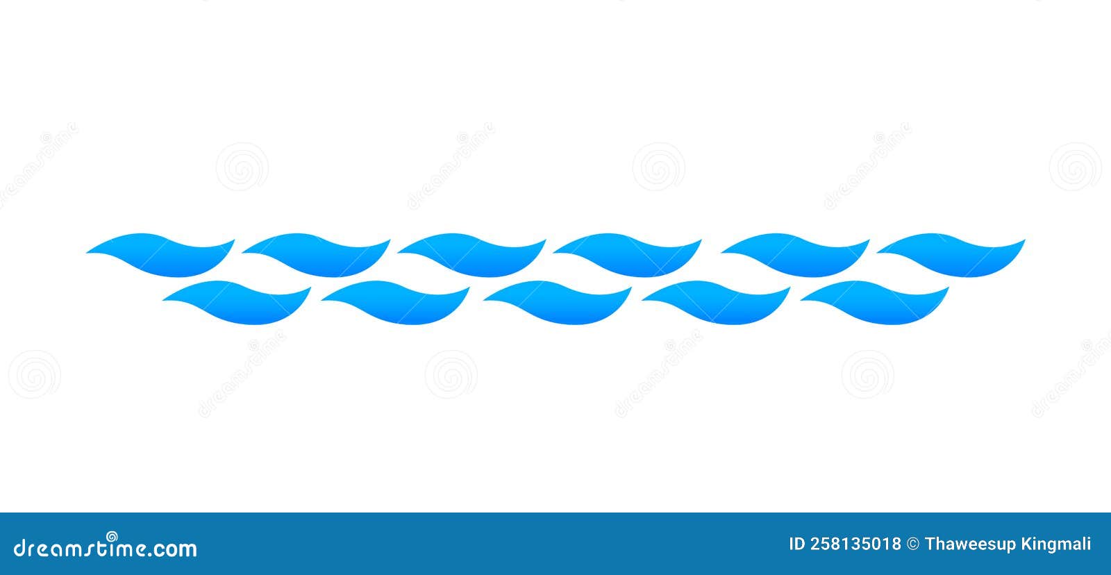 Water Wave Graphic Simple, Ocean Wave Symbol, Aqua Icon Stock Vector ...